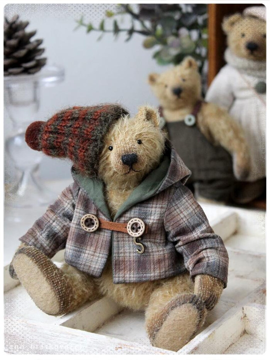 Teddy Bear Sebastian OOAK 17,5 Cm (7 Inch) - Etsy