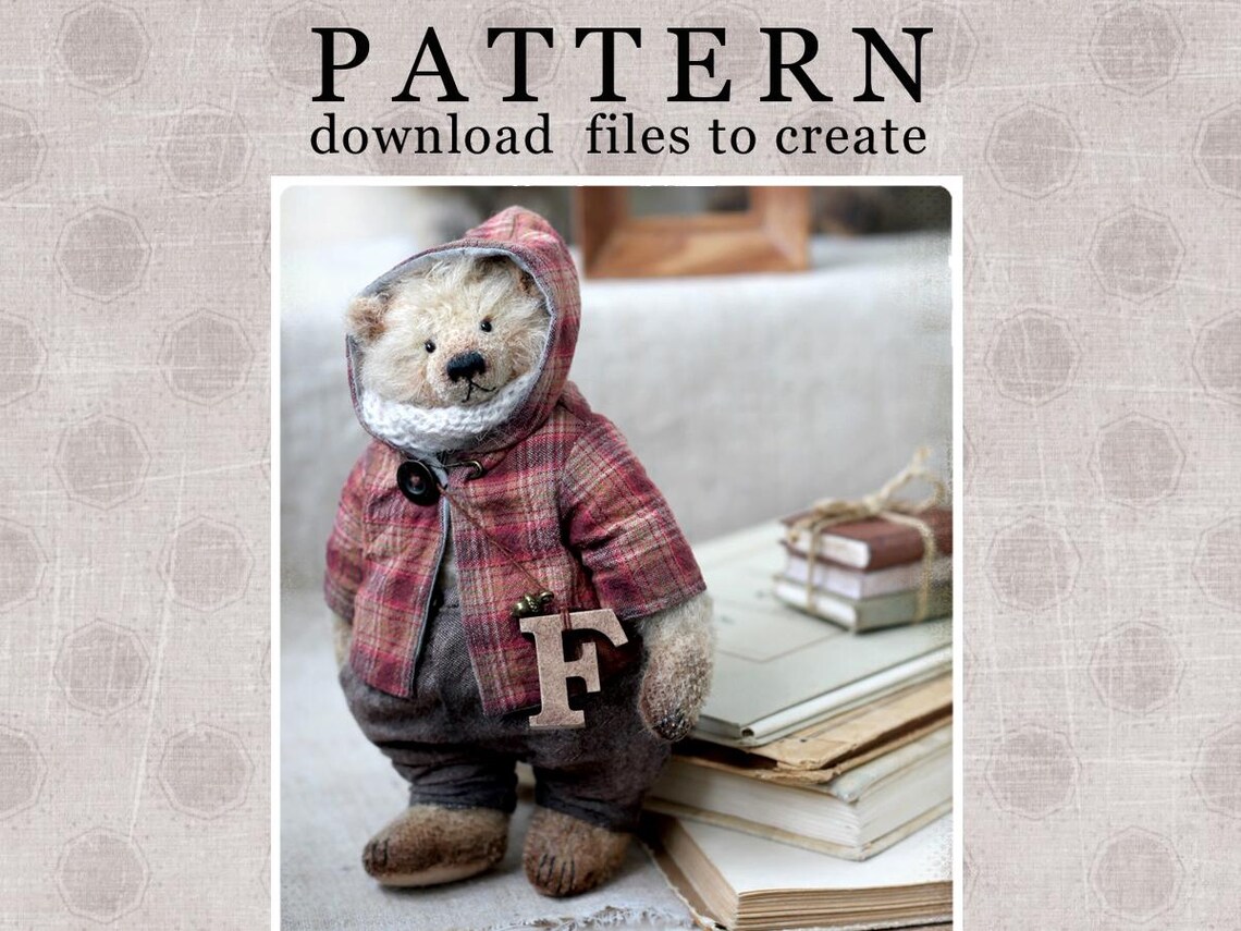 Teddy Bear Sewing Pattern – Fridly Book Story Collection (PDF Download ...