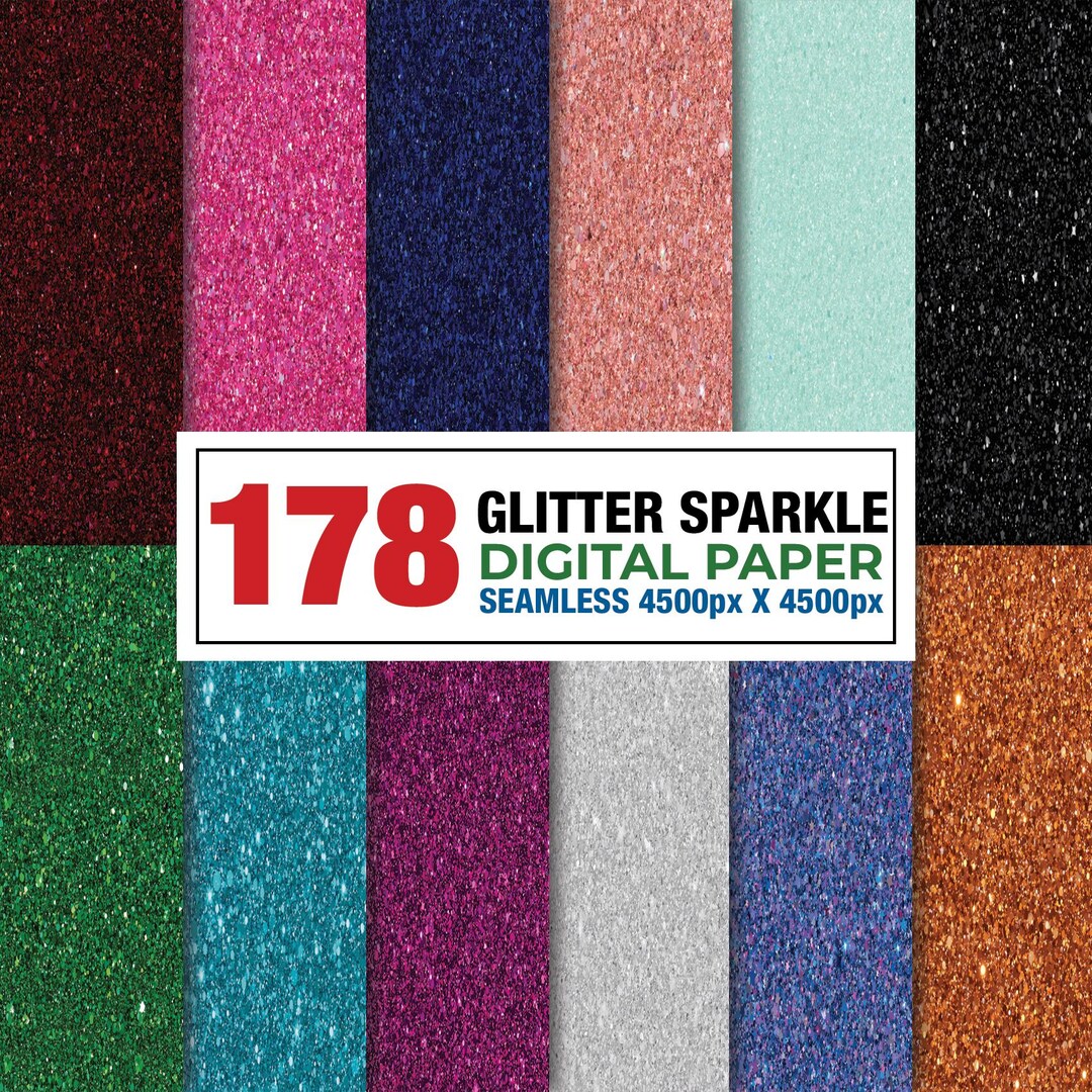 178 Glitter Sparkle Digital Paper - Etsy