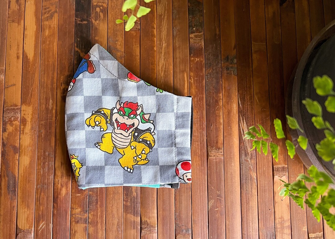 Mario Kart Face Mask | Video Game Character Cotton Dust Covering ...