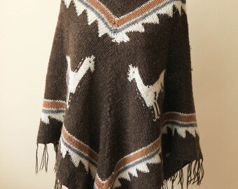 Peru poncho | Etsy