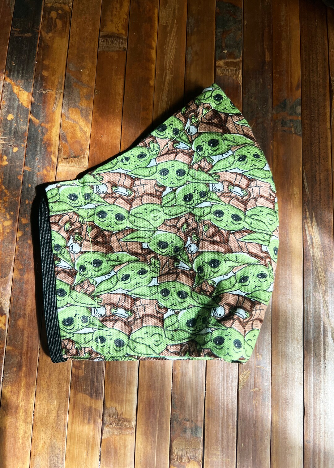 Green Grogu Face Mask Baby Yoda Mandalorian Cotton Dust Covering Fitted ...