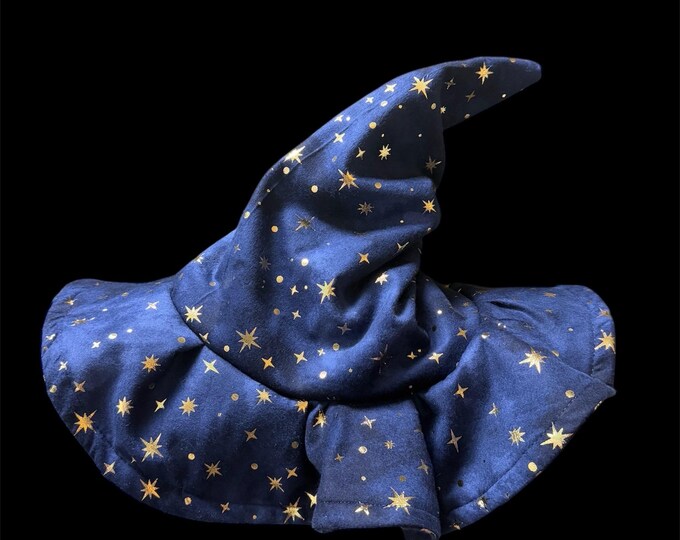 Slouchy Witch Hat | Astrology Halloween Wizard Costume | Fairy Pixie ...