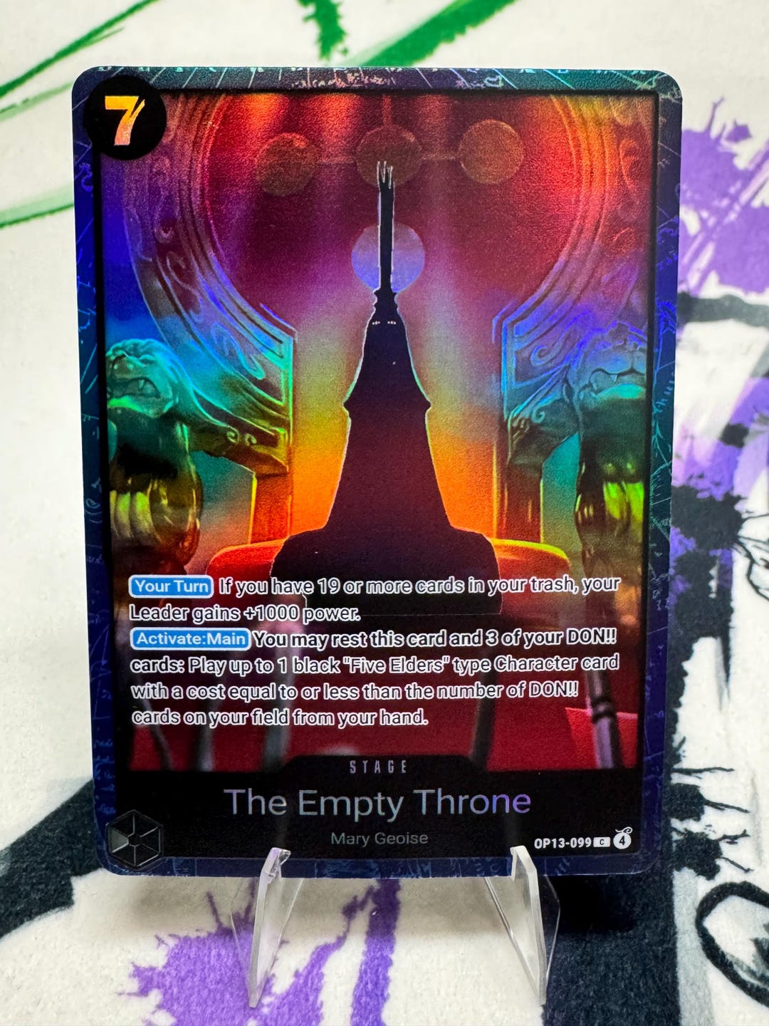 One Piece Custom Proxy Card: the Empty Throne Stage (july Japan Release ...