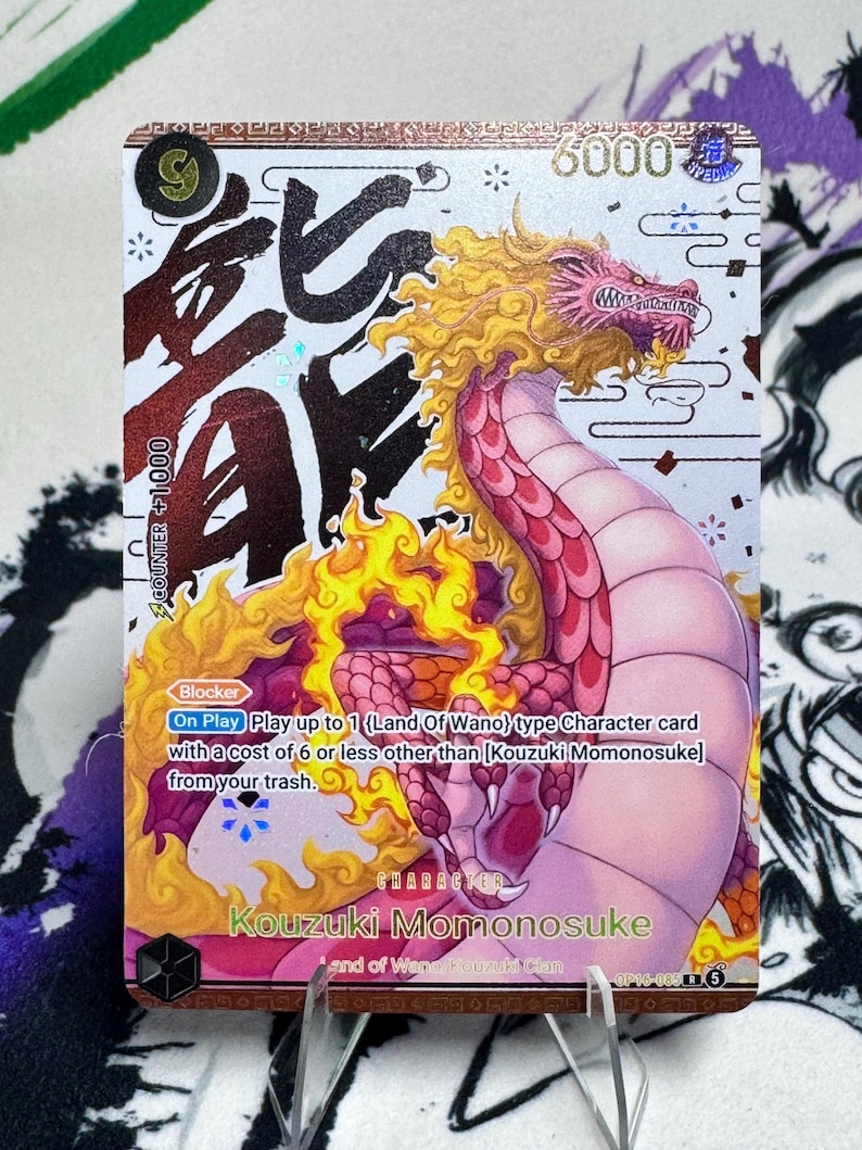 One Piece Custom Character Cards of Boa Hancock and Momonosuke From ...