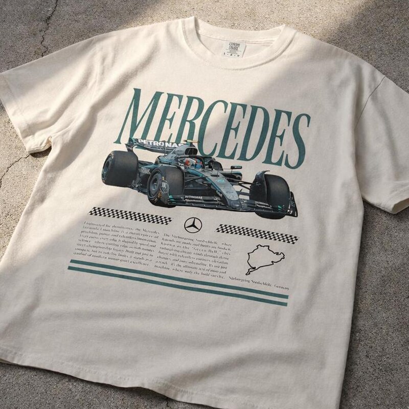 Mercedes Formula One Tshirt - Etsy