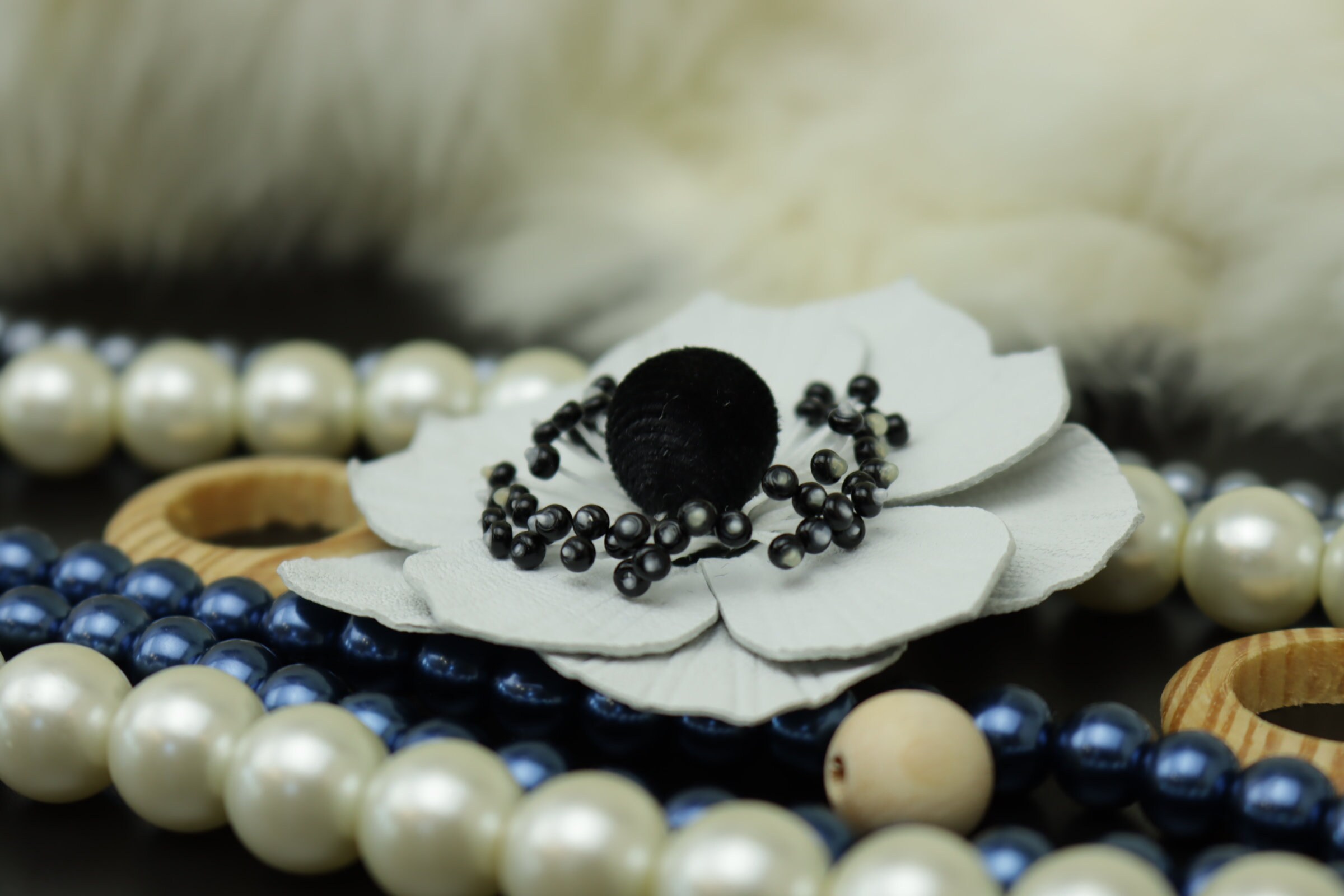 Leather Flower Anemone Brooch Genuine Leather Flower Brooch - Etsy