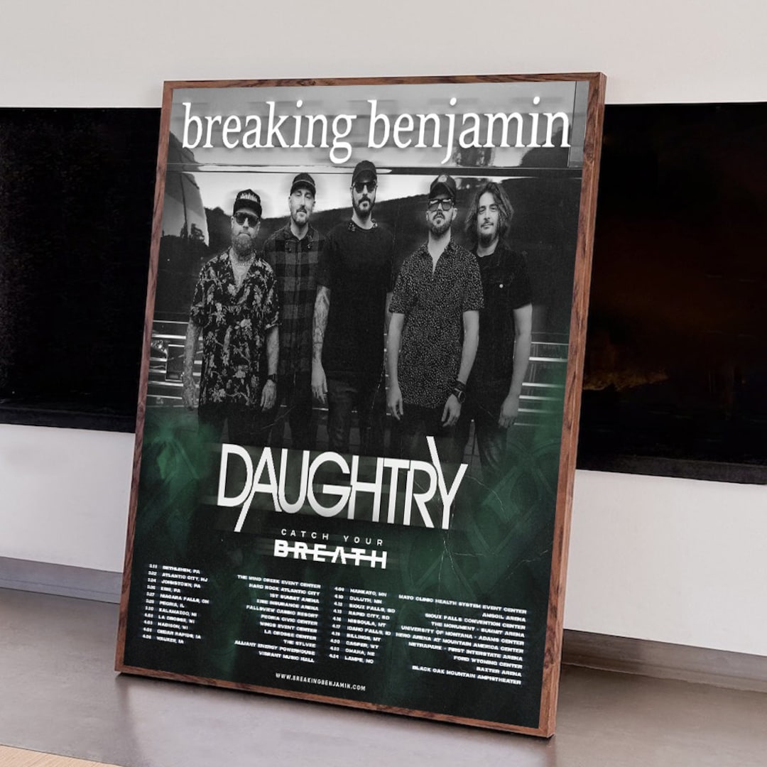 Breaking Benjamin US Tour 2024 Poster - Etsy