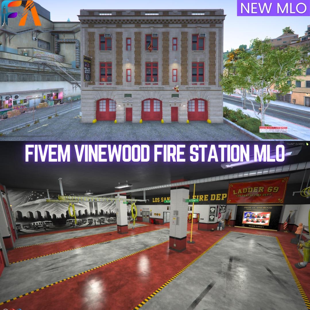 Fivem Vinewood Fire Station Mlo: Custom Interior and Optimized - Etsy