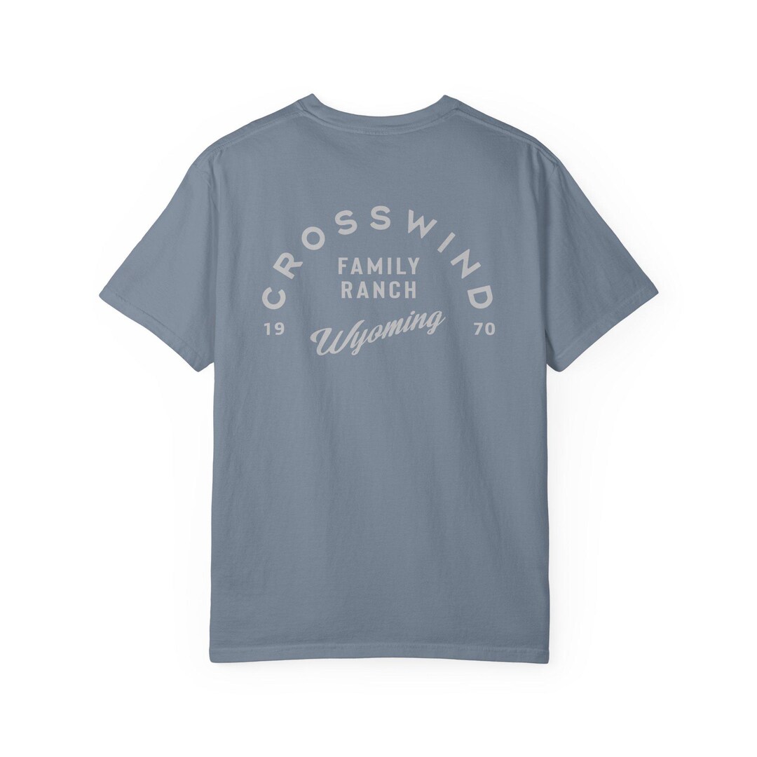 Crosswind Family Ranch Wyoming Tee | Ranch Logo Tee - Etsy