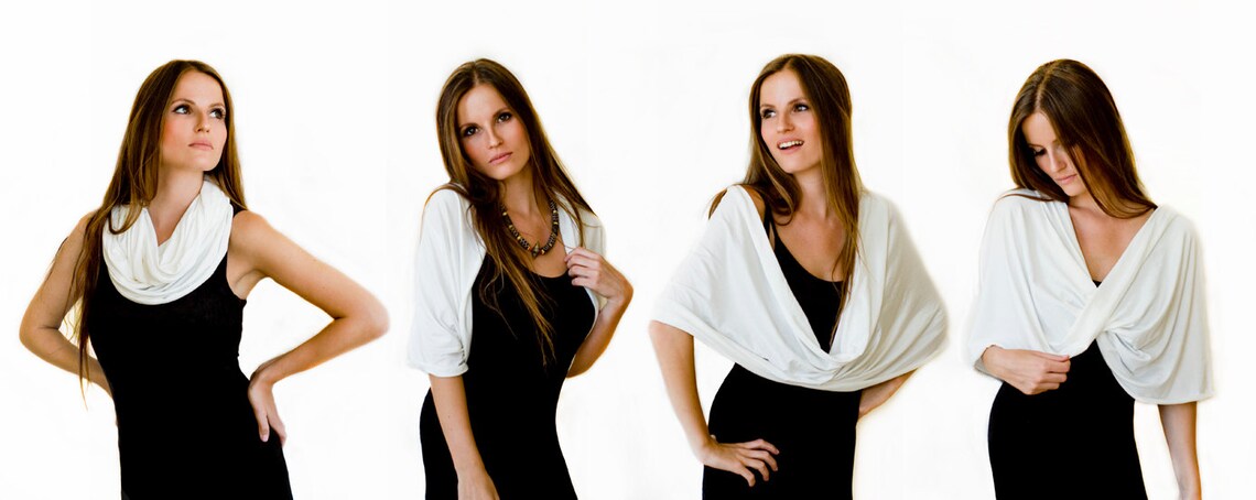 Ivory Modest Bridal Cover Up Versatile Stole Wrap Shawl | Etsy