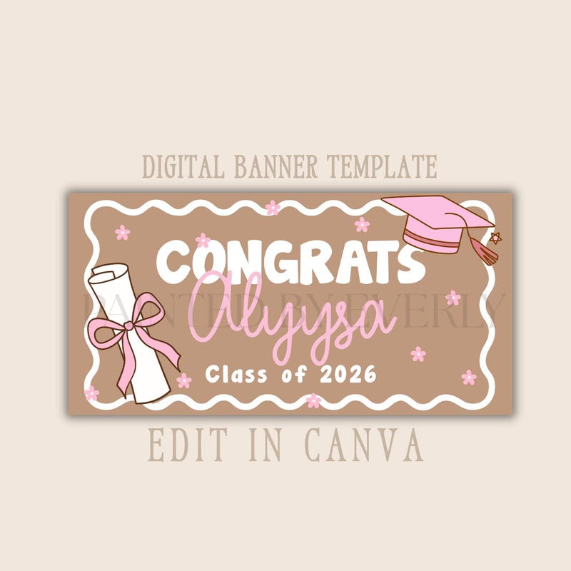 Graduation Girl Banner - Etsy