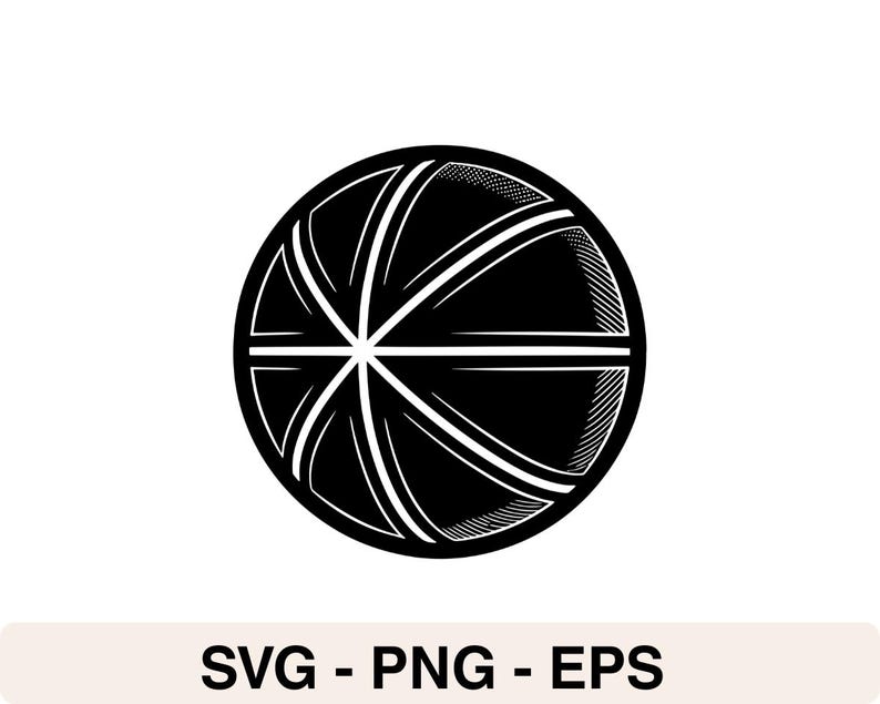 Basketball Vector Bundle, Black & White Silhouette Clipart for Cricut ...