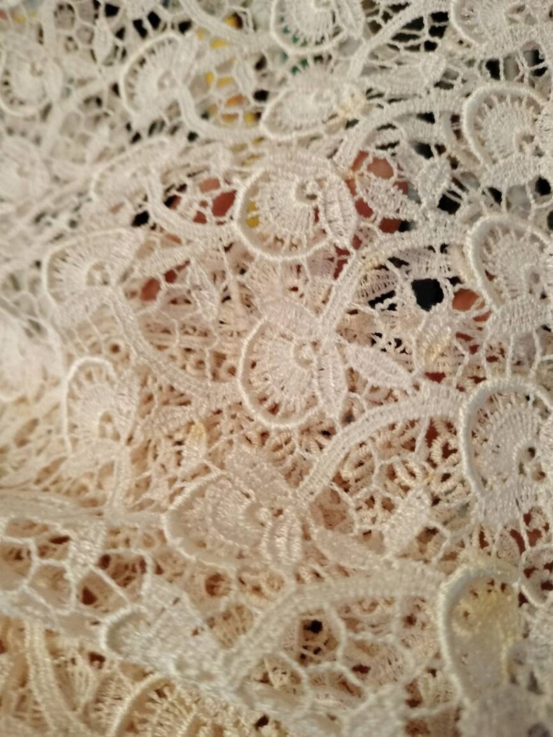 Vintage Japanese Lace Shawl for Kimono Palest Hint of Pink Lace ...