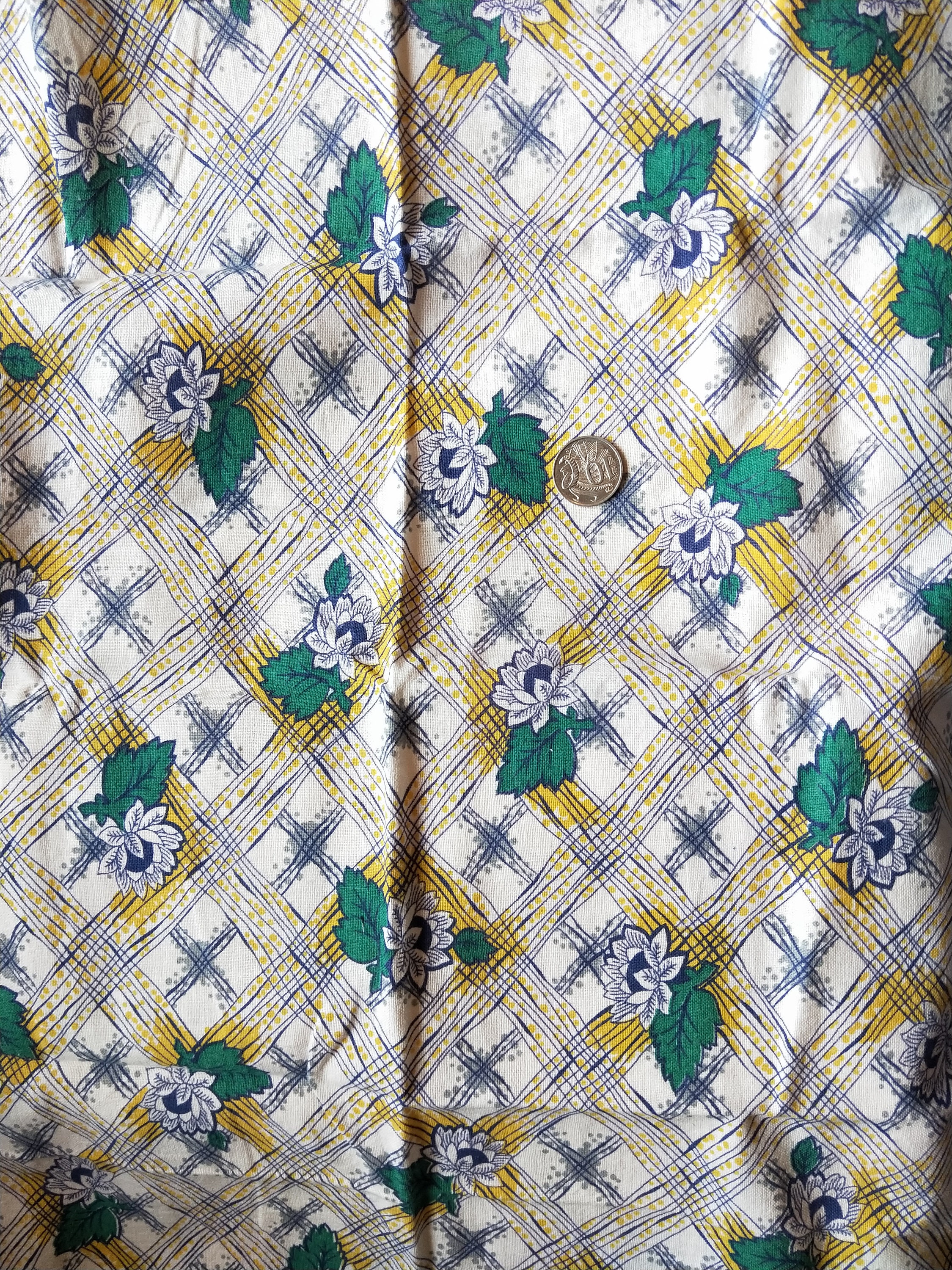 Vintage American Feed sack fabric fat quarter 18 x 22' cotton novelty ...