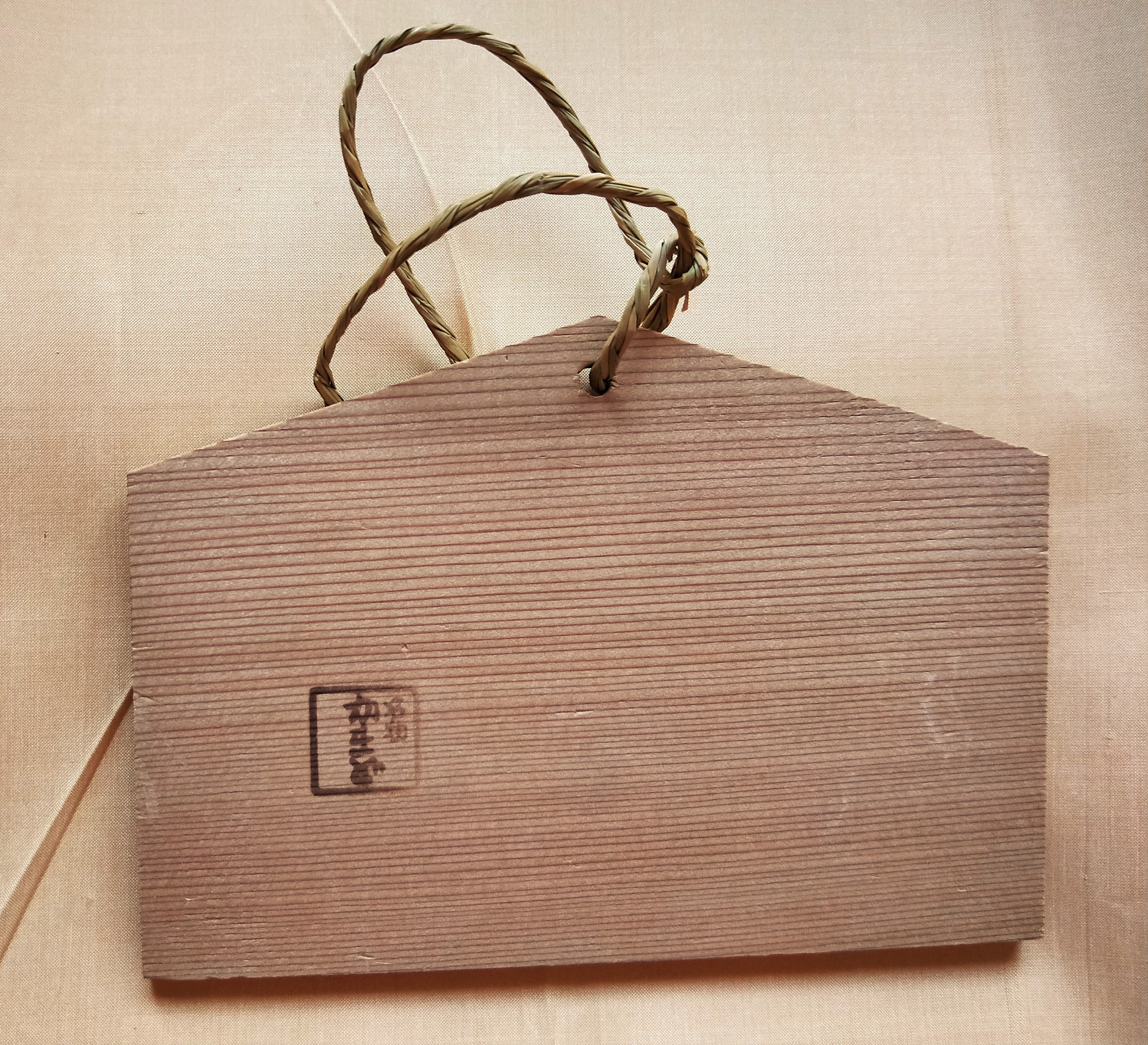 Japanese Ema votive wooden plaque for prayers and wishes Ram / sheep ...