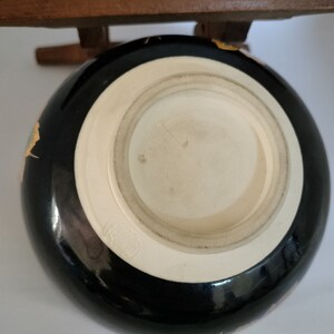 Vintage Japanese Hand-made Kyoware Glazed Tea Bowl, Chawan . Painted On ...