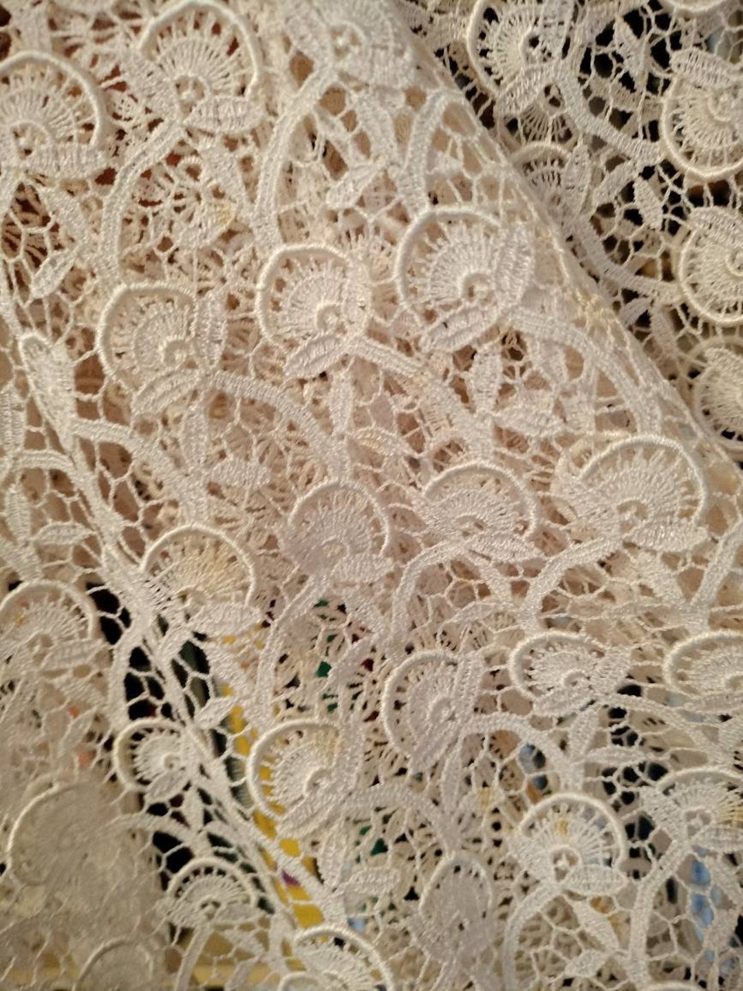 Vintage Japanese Lace Shawl for Kimono Palest Hint of Pink Lace ...
