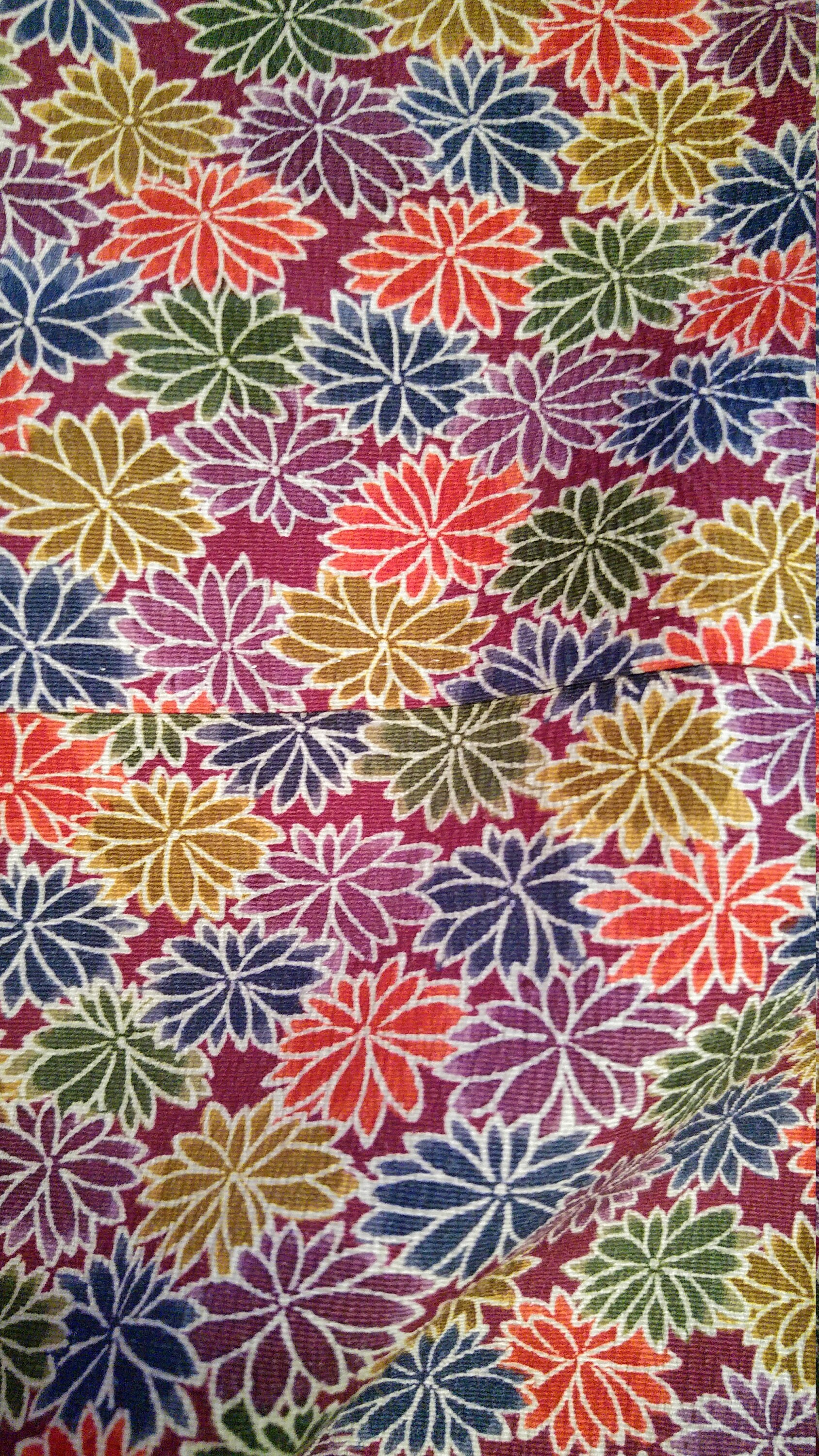 Vintage Japanese silk kimono fabric 160 cm x 36 cm 62 x 13 purple crepe ...