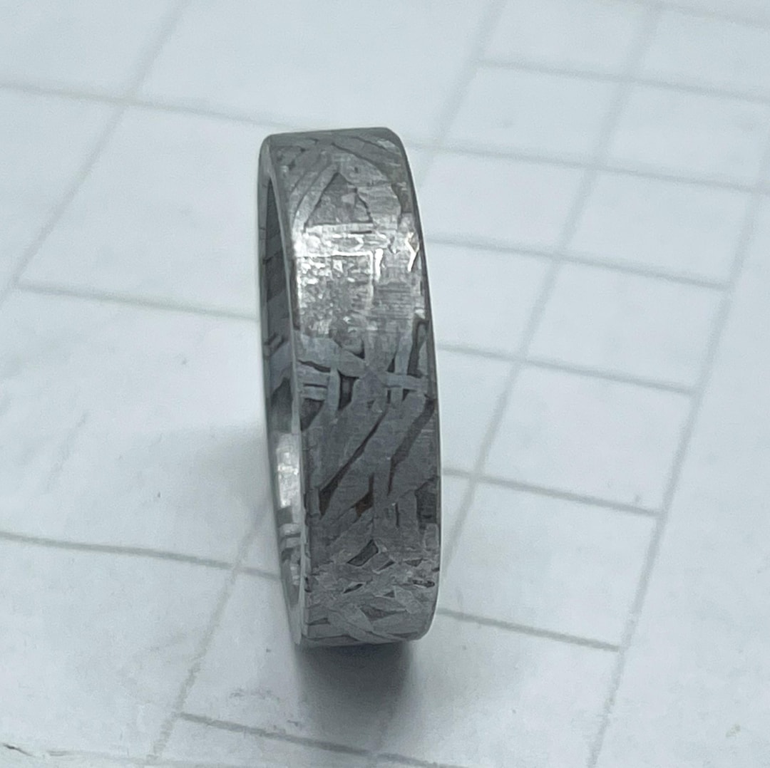 1pcs Iron Meteorite Ring, Space Wedding Band, Cosmic Jewelry, 8mm - Etsy