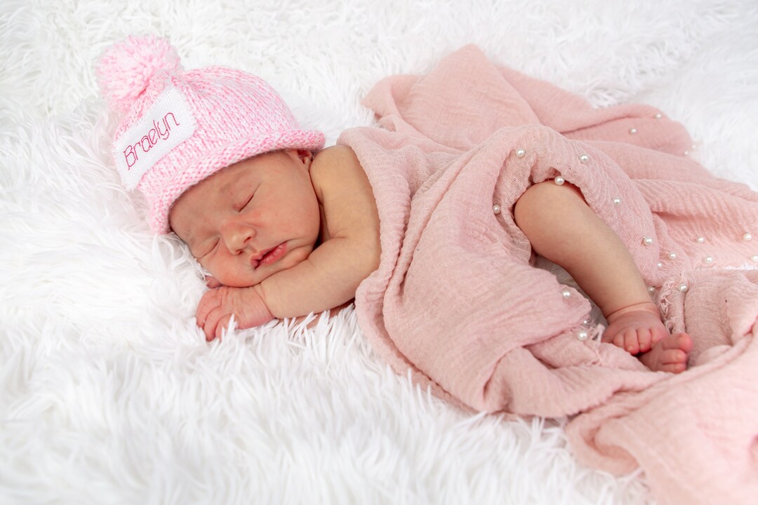 MICRO PREEMIE, PREEMIE, Newborn, Baby Hat, Personalized, Baby Shower ...