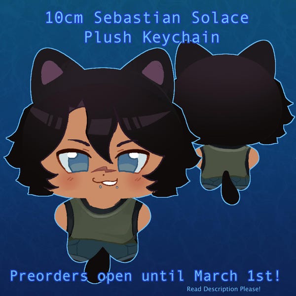 Sebastian Solace Plush - Etsy