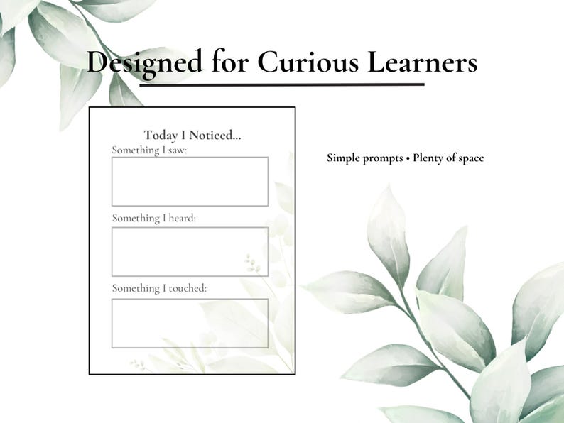 Nature Observation Journal Printable – Outdoor Learning for Kids ...