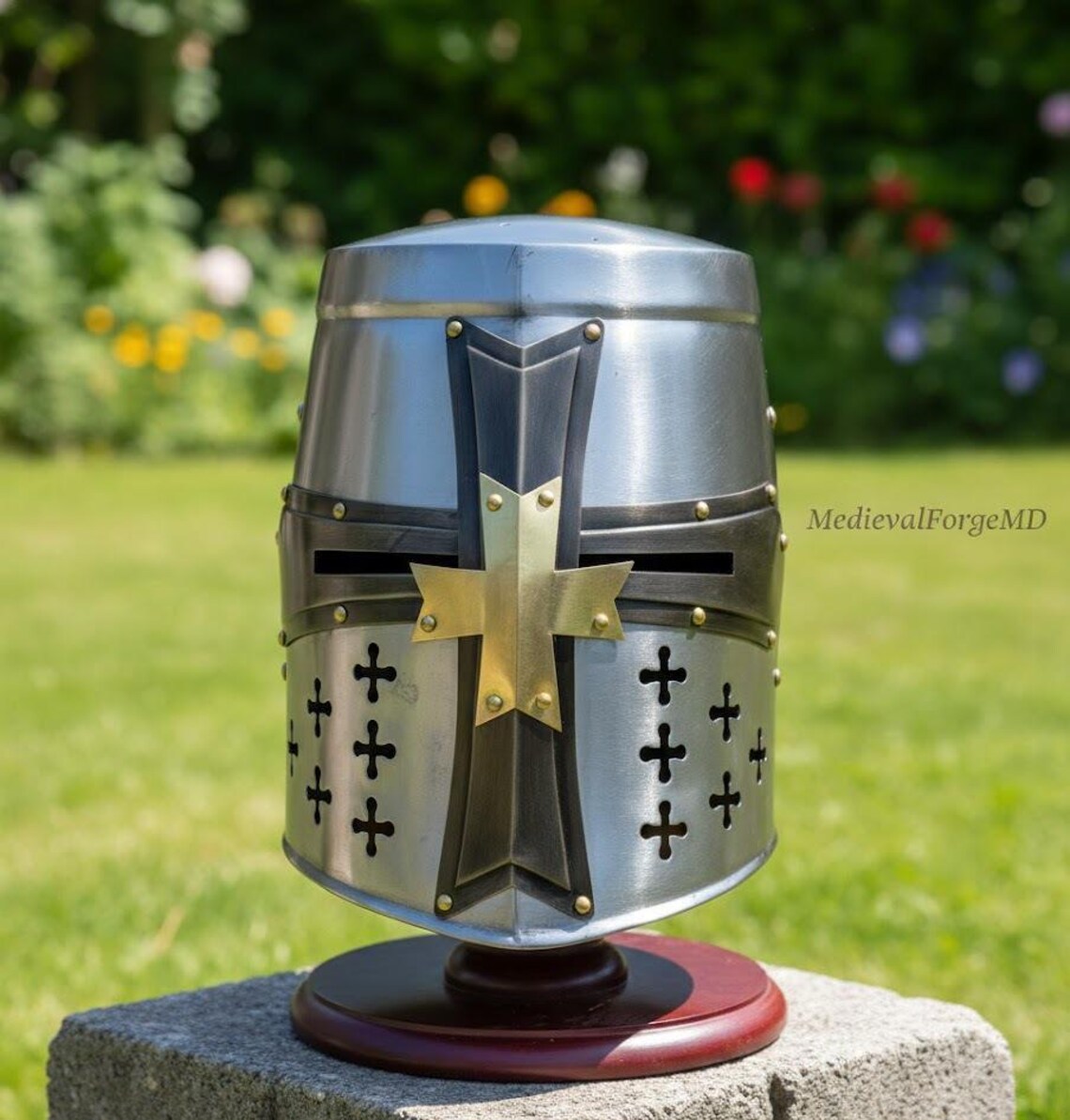 Templar Knight Handmade Medieval Steel Armor for LARP, Renaissance ...