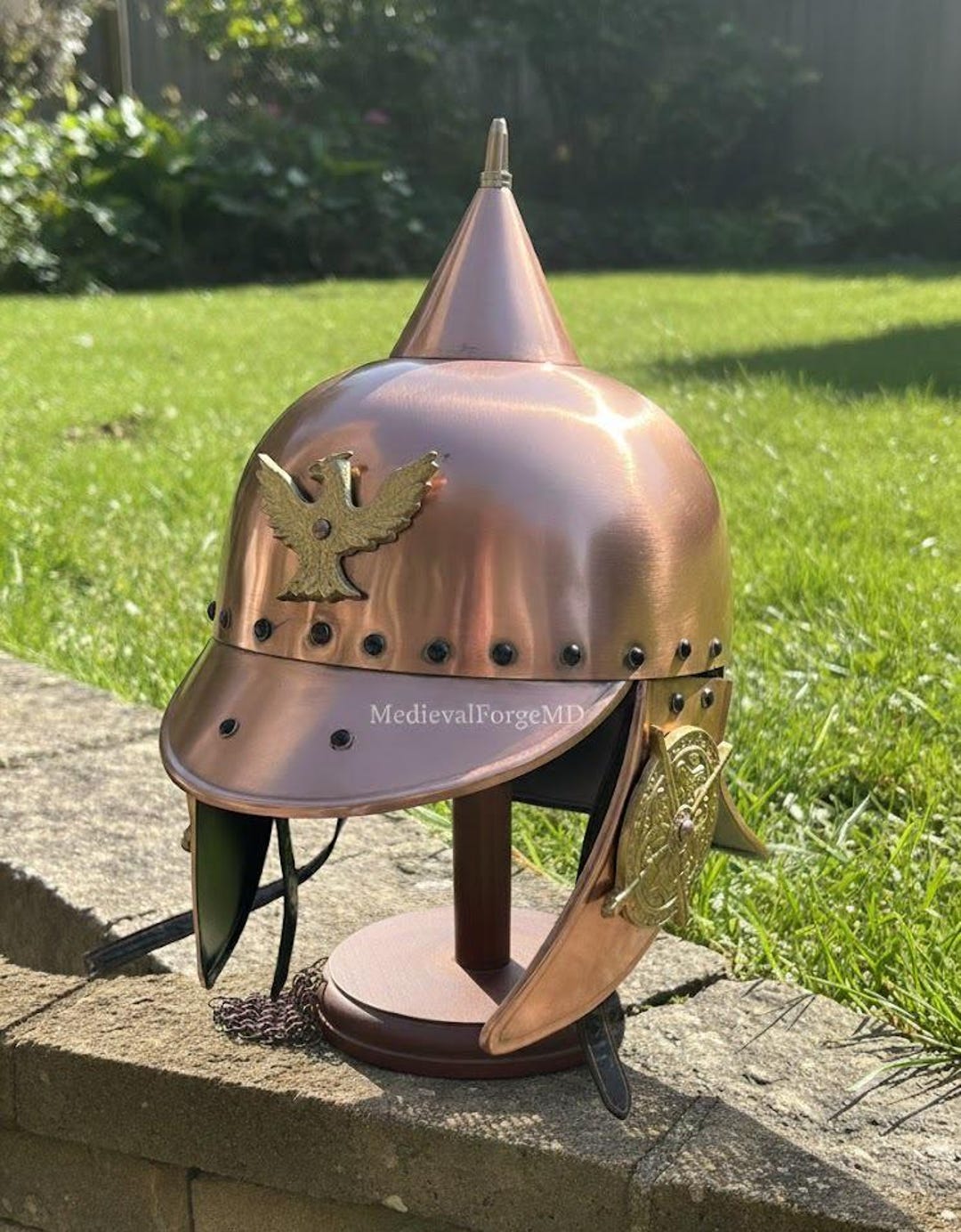 Medieval Knight Gothic Steel Armor Helmet | Handmade Fantasy Headpiece ...