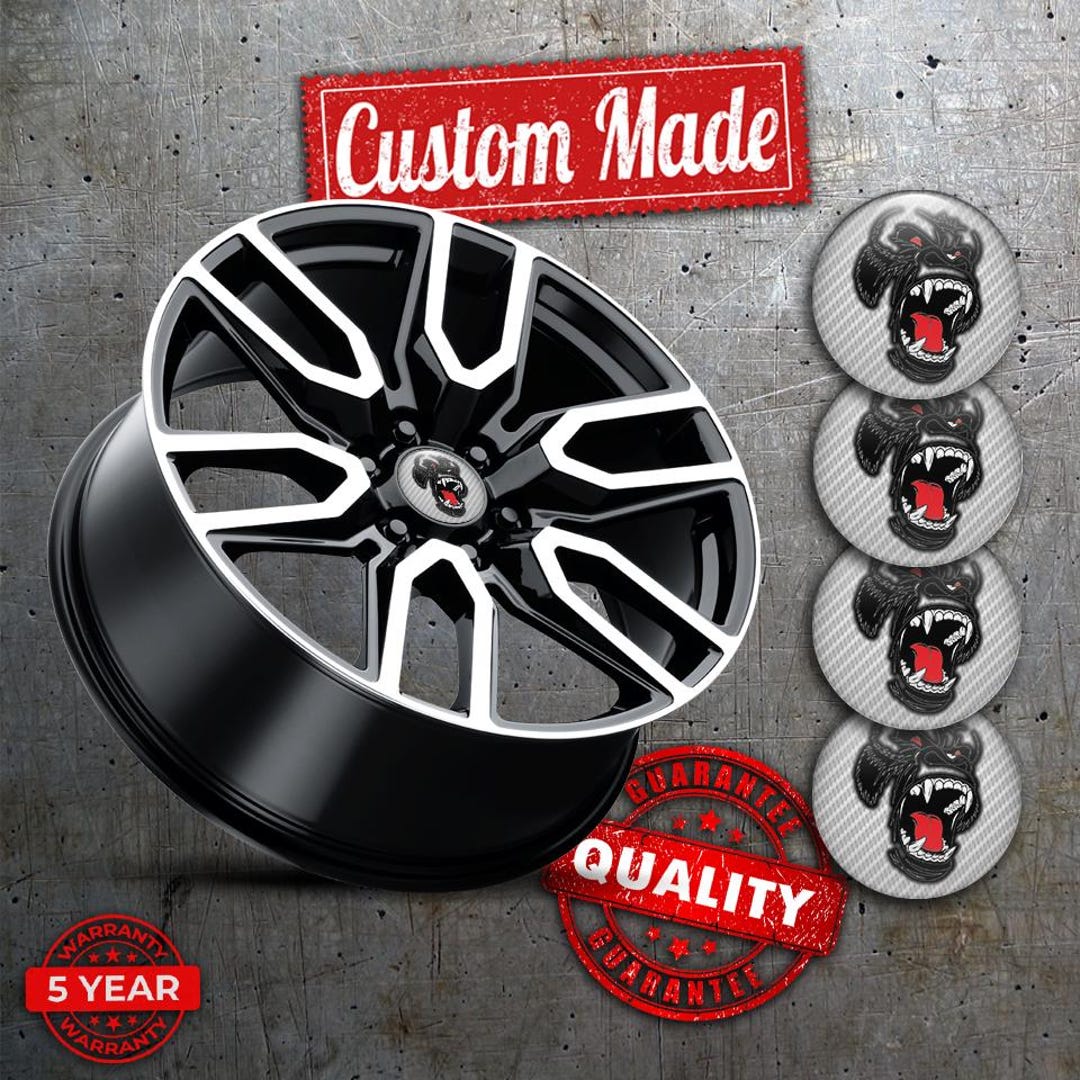 3D Domed Wheel Hub Stickers, Custom Automotive Rim Decals, Resin Center ...