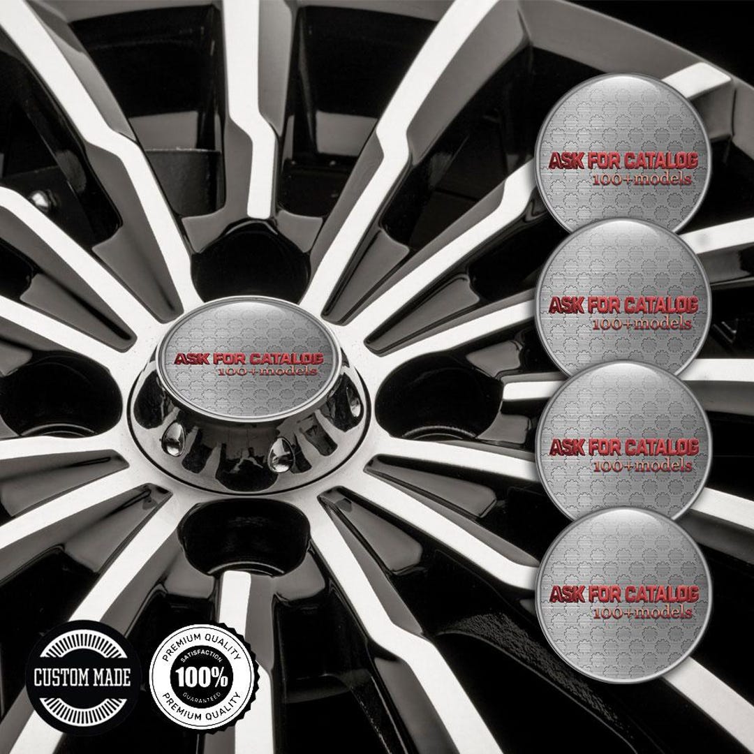 3D Glossy Wheel Hub Center Caps: Custom Resin Decals - Etsy