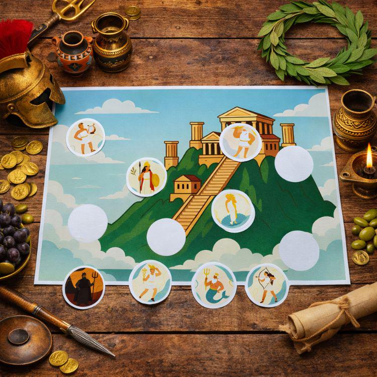 Ancient Greece Scavenger Hunt for Kids Ages 4-6 | Greek Gods Treasure ...