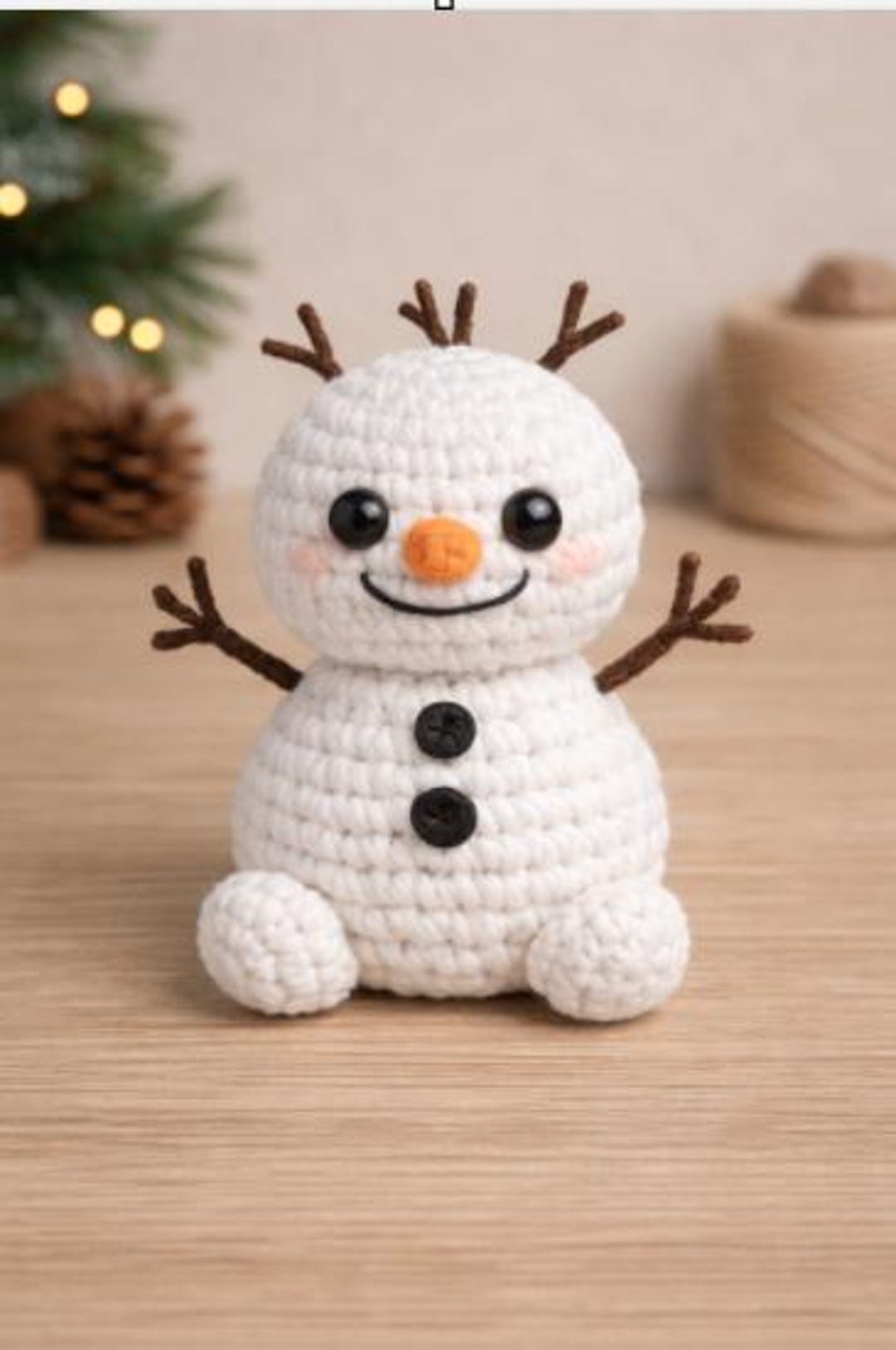Chilly Summer Snowman Amigurumi Crochet Pattern | Winter Decor | PDF ...