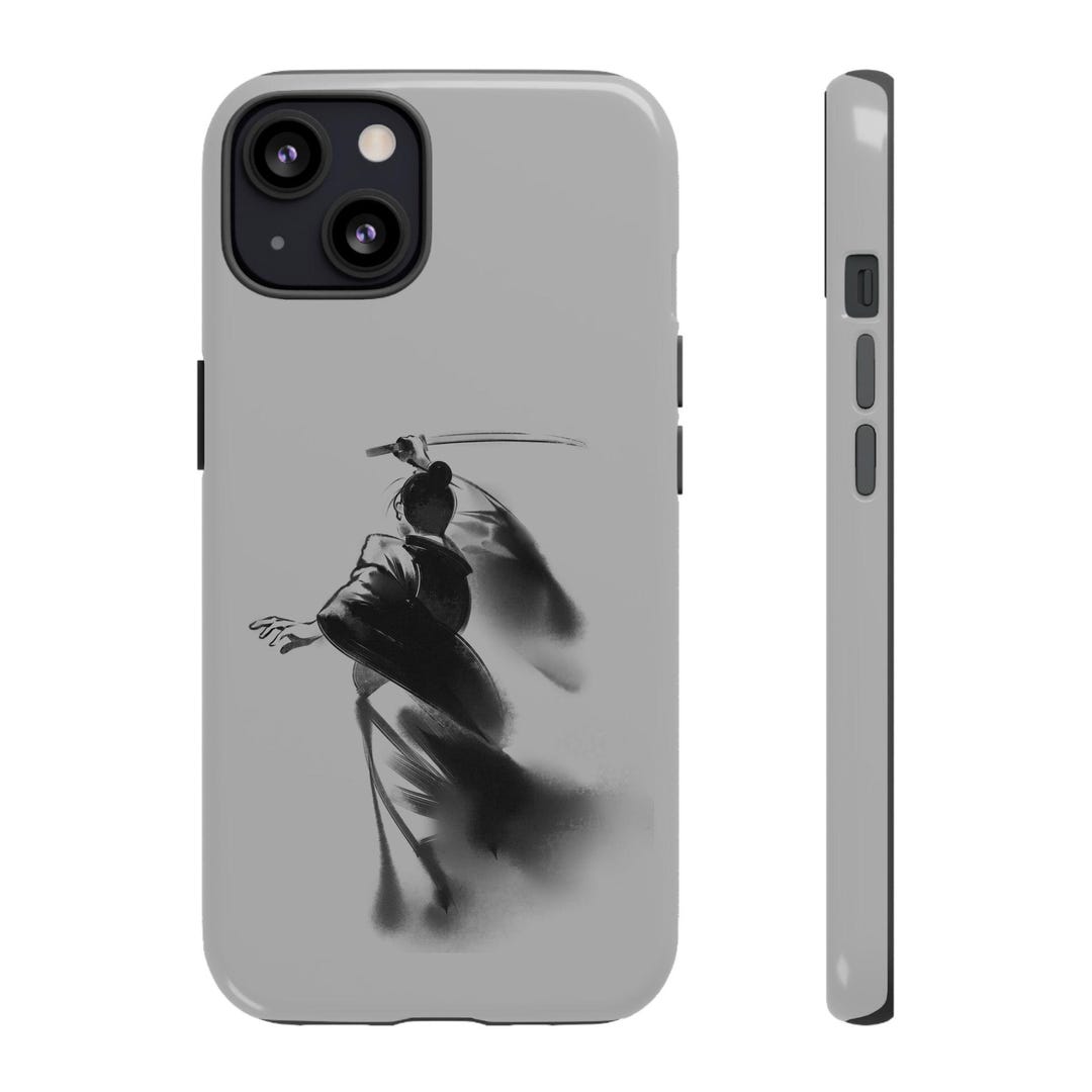 Samurai Ink Brush Stroke Phone Case | Tough Cases - Etsy