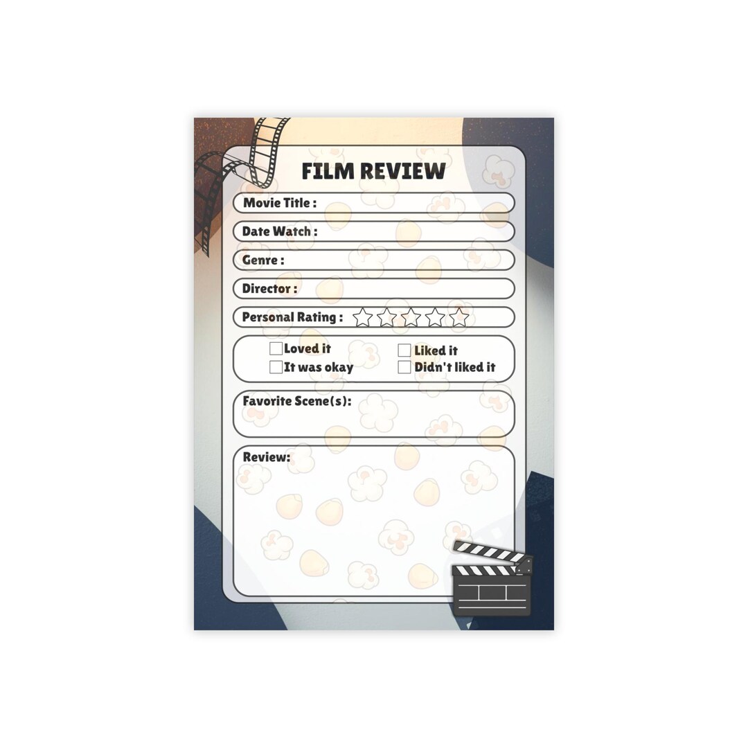Film Review Post-it Notes | Movie Review Sticky Notes | Film Lover ...