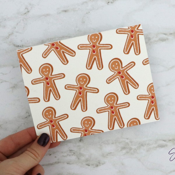 Gingerbread Greeting Card - Etsy