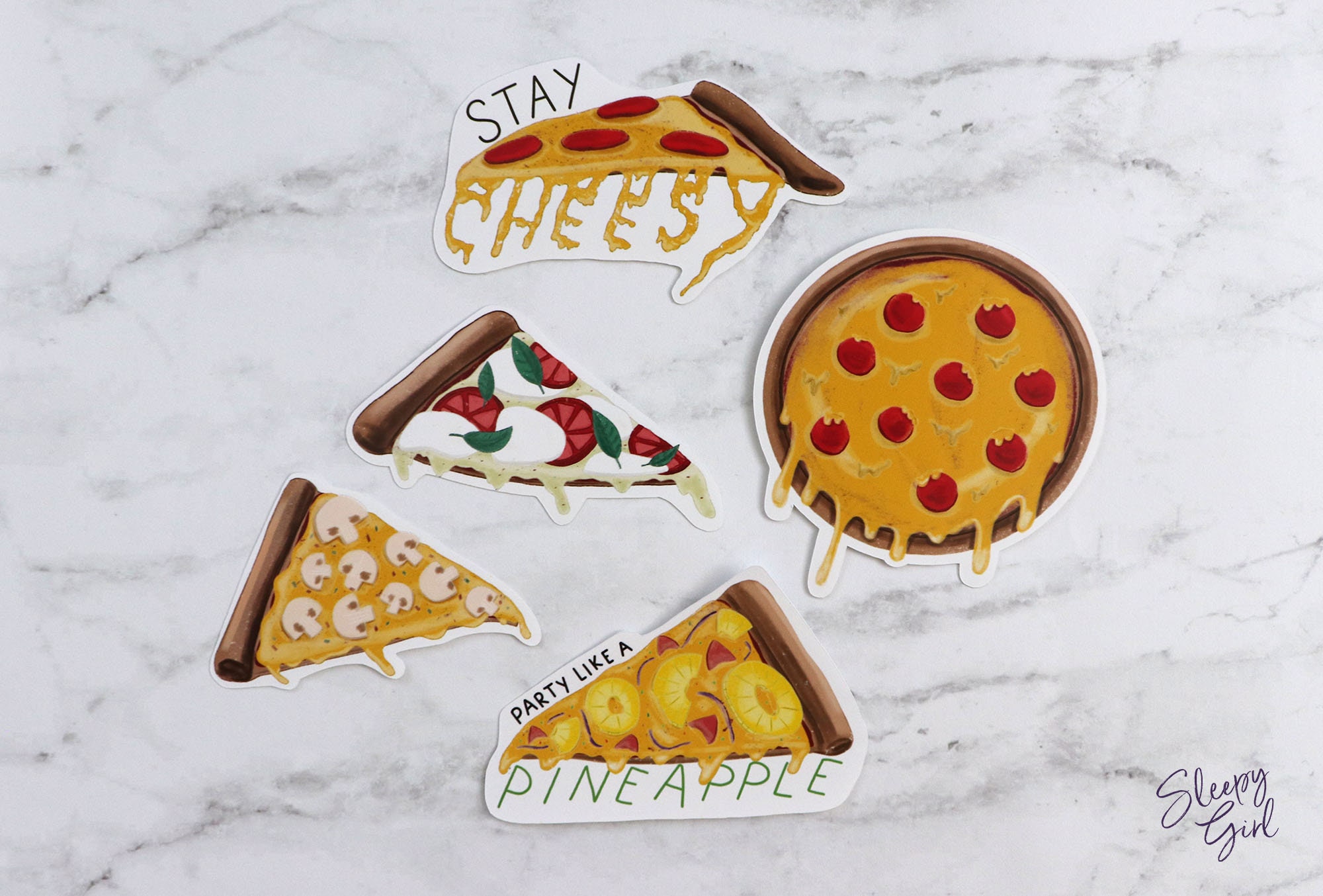 Pizza Party Stickers - Etsy