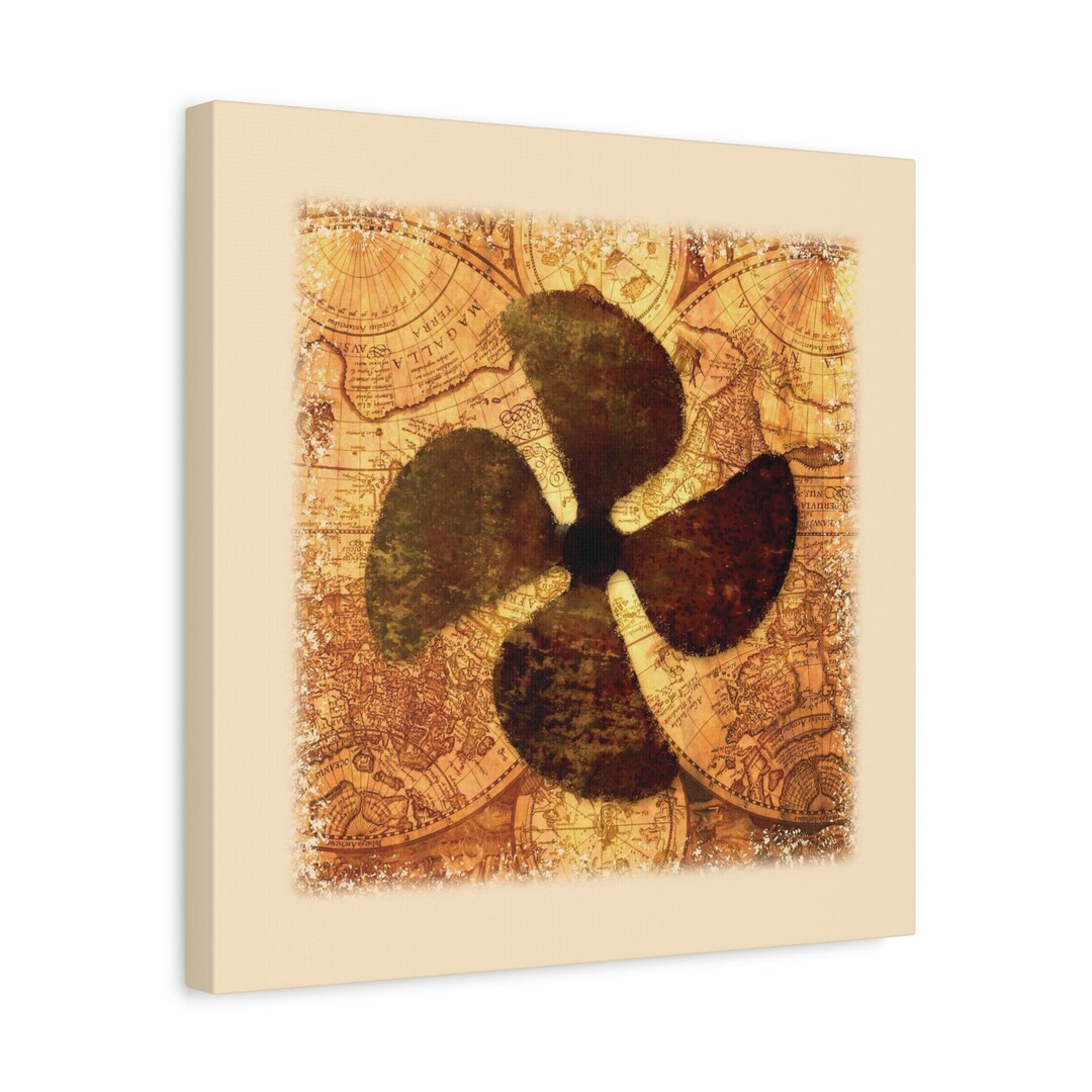 Propeller Wall Art Canvas Nautical Coastal Wall Decor - Etsy