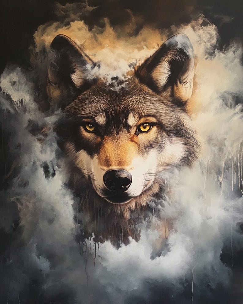 DIY Beadwork Kit - Tiger, Lion, Eagle, Elephant, Leopard, Wolf Animal ...