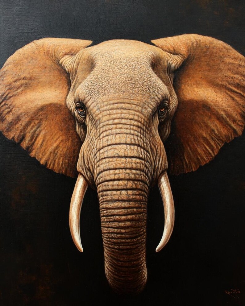 DIY Beadwork Kit - Tiger, Lion, Eagle, Elephant, Leopard, Wolf Animal ...