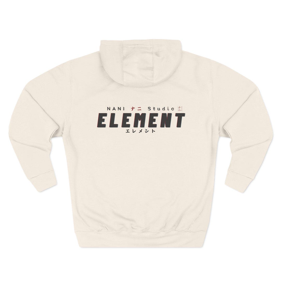 NANI Studio "element" Heavyweight Hoodie, Premium 3-panel Fleece ...