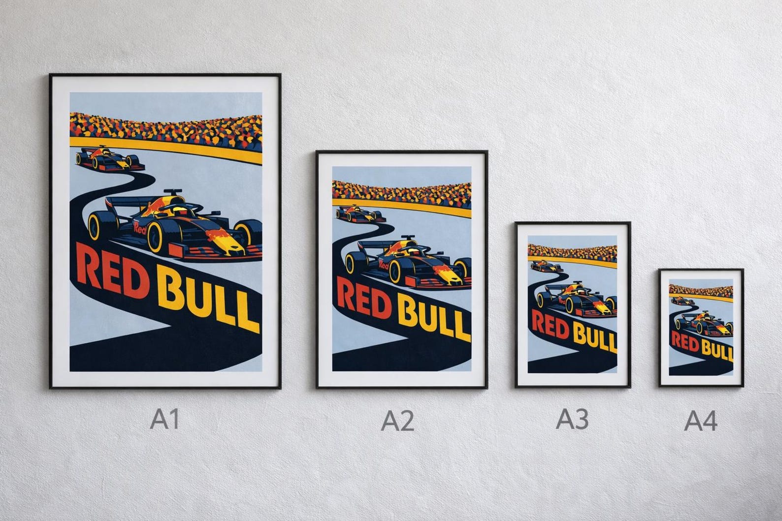 Redbull Racing F1 Retro Poster - Formula One - F1 Prints - Ferrari ...