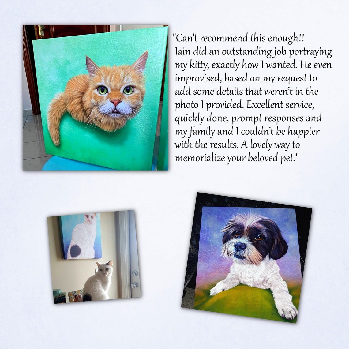 Cat Painting Custom Cat Art From Photos. Custom Cat | Etsy