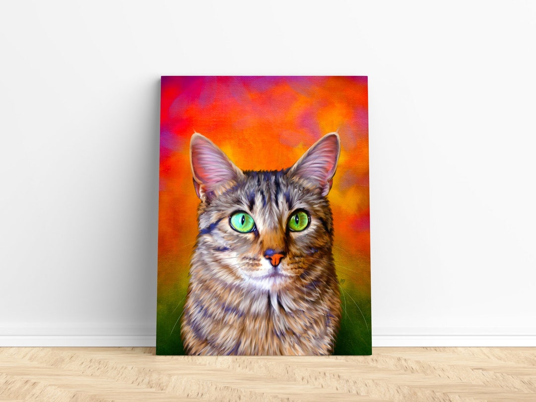 Cat Painting Cat Art From Your Photos - Etsy