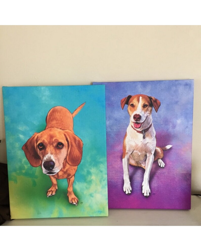 Custom Pet Art Custom Portraits From Your Photos - Etsy