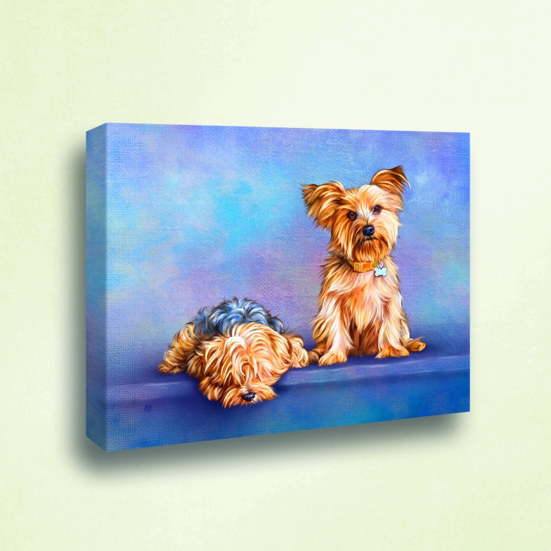 Yorkshire Terrier Portrait Custom Yorkshire Terrier Portrait Yorkshire ...