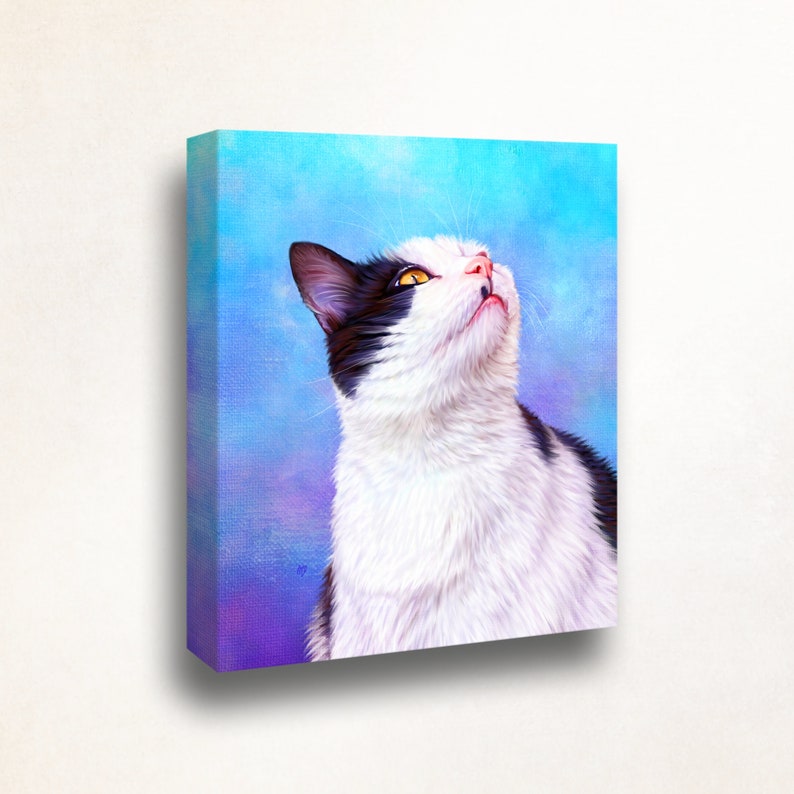 Cat Painting Custom Cat Art From Photos. Custom Cat | Etsy