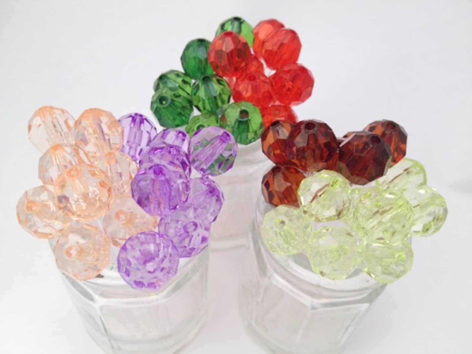 Reusable Beaded Plastic Cupcake Toppers Set of 12 - Etsy