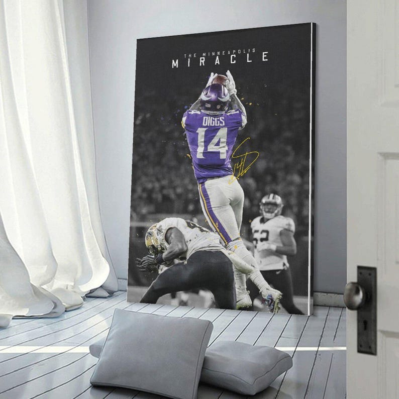 Stefon Diggs Poster Classics Wall Art Picture Painting Poster Canvas ...