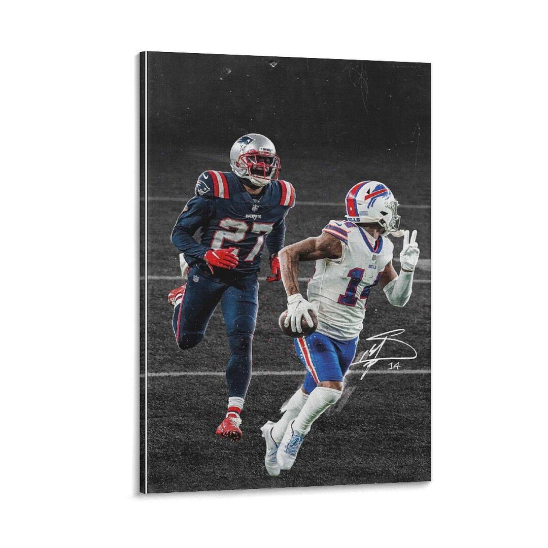 Stefon Diggs Poster Black & White Wall Art Picture Painting Poster ...